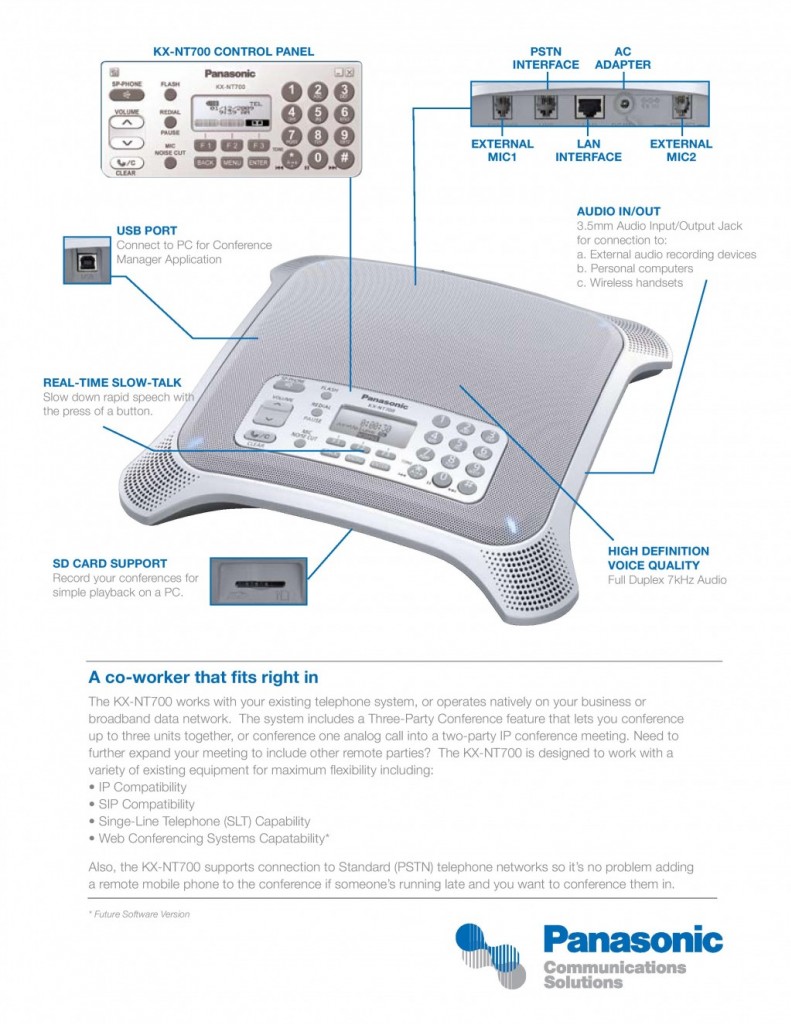 Conference Speakerphone Panasonic KX-NT700